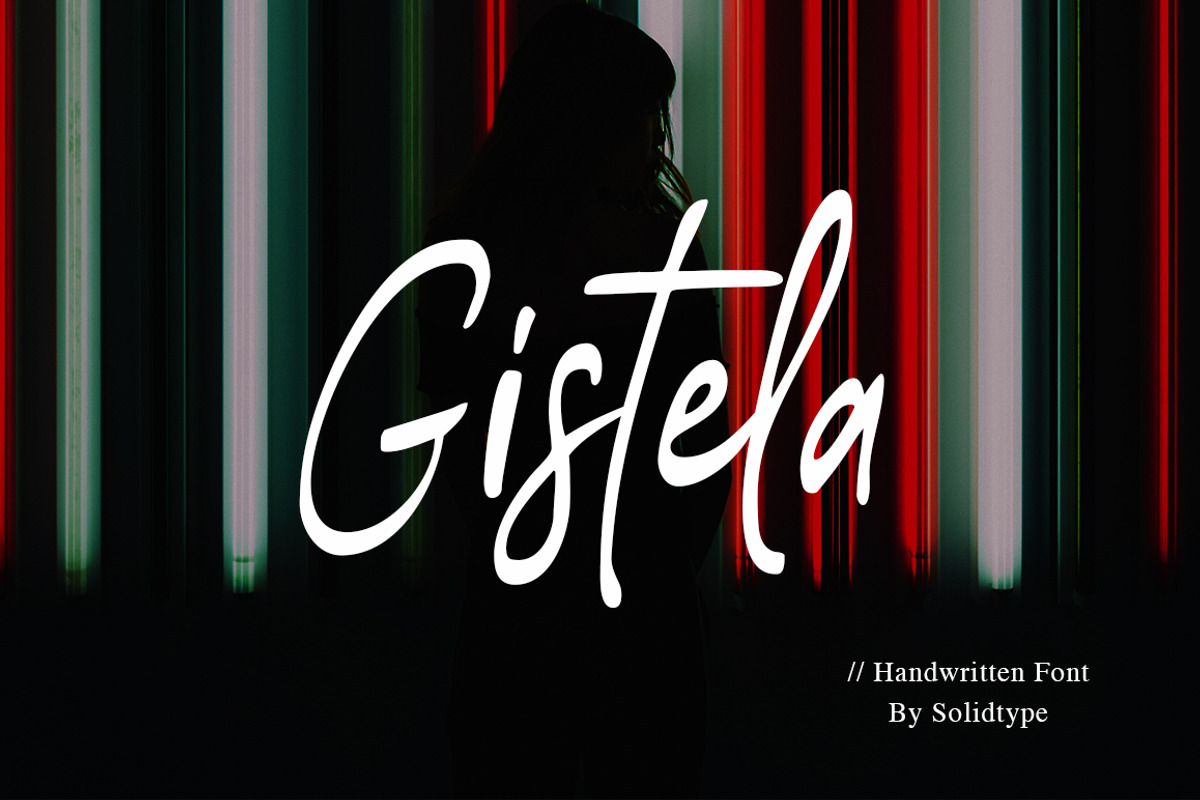 Gistela | Handwritten Font, a Script Font by Solidtype | Creative Market