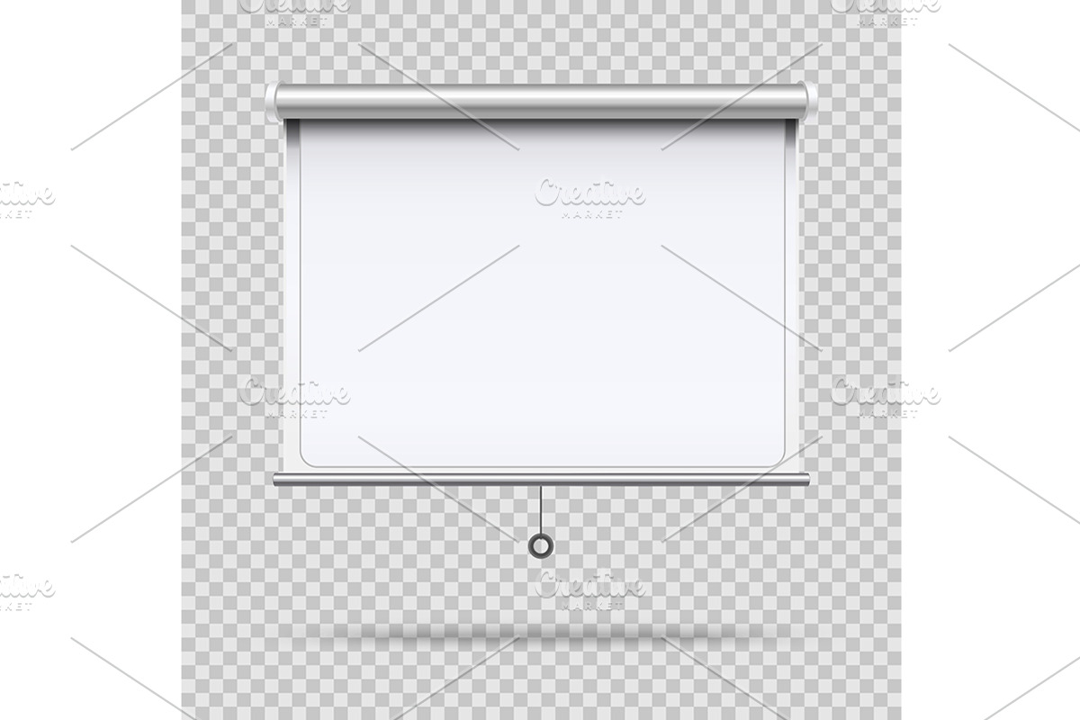 Projector Screen Template Mockup, an Object Graphic by Bigmouse_art