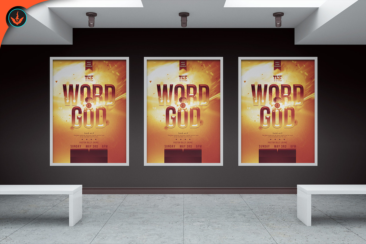 The Word of God Flyer, a Flyer Template by SeraphimChris