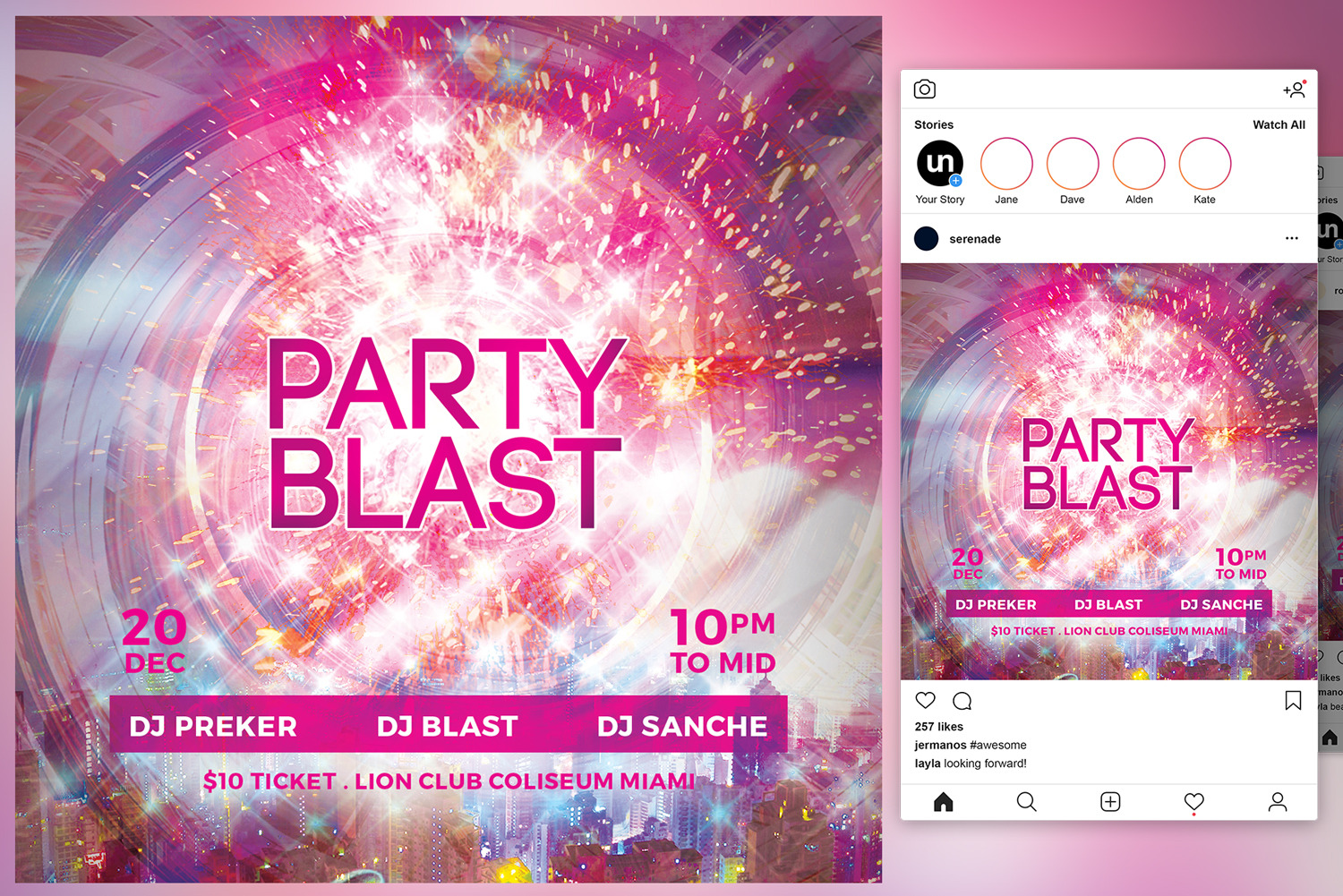 Party Blast Flyer, a Flyer Template by KiraYamato Design Studio