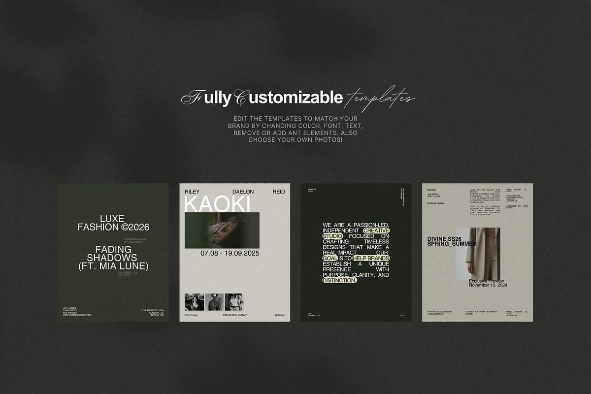 Customizable Post Templates – Canva