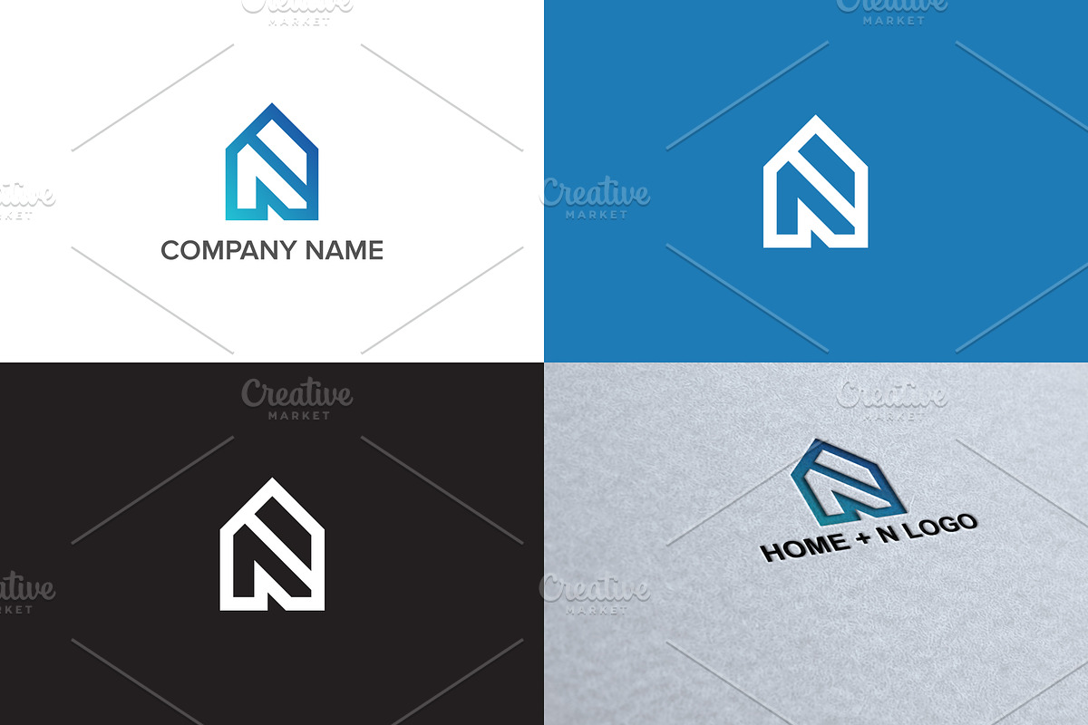 Home logo design, a Branding & Logo Template by GranzCreative