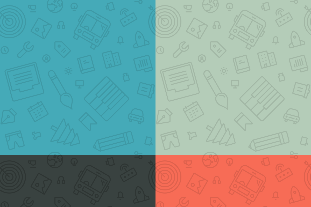 Seamless Icons Patterns, a Pattern Graphic by PixelBazaar