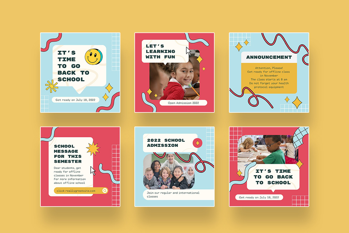 Fun Elementary School Instagram, a Social Media Template by Studio Delapan