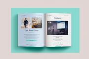 Conference Agenda InDesign template, a Magazine Template by 3.14&Co