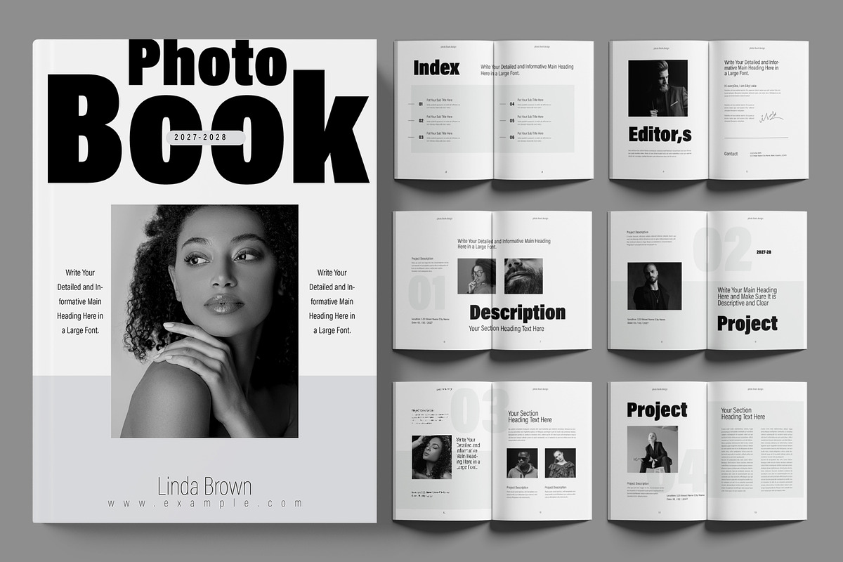 Photo Book Design Template