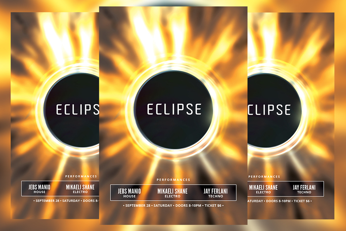 Eclipse Flyer, a Flyer Template by KiraYamato Design Studio