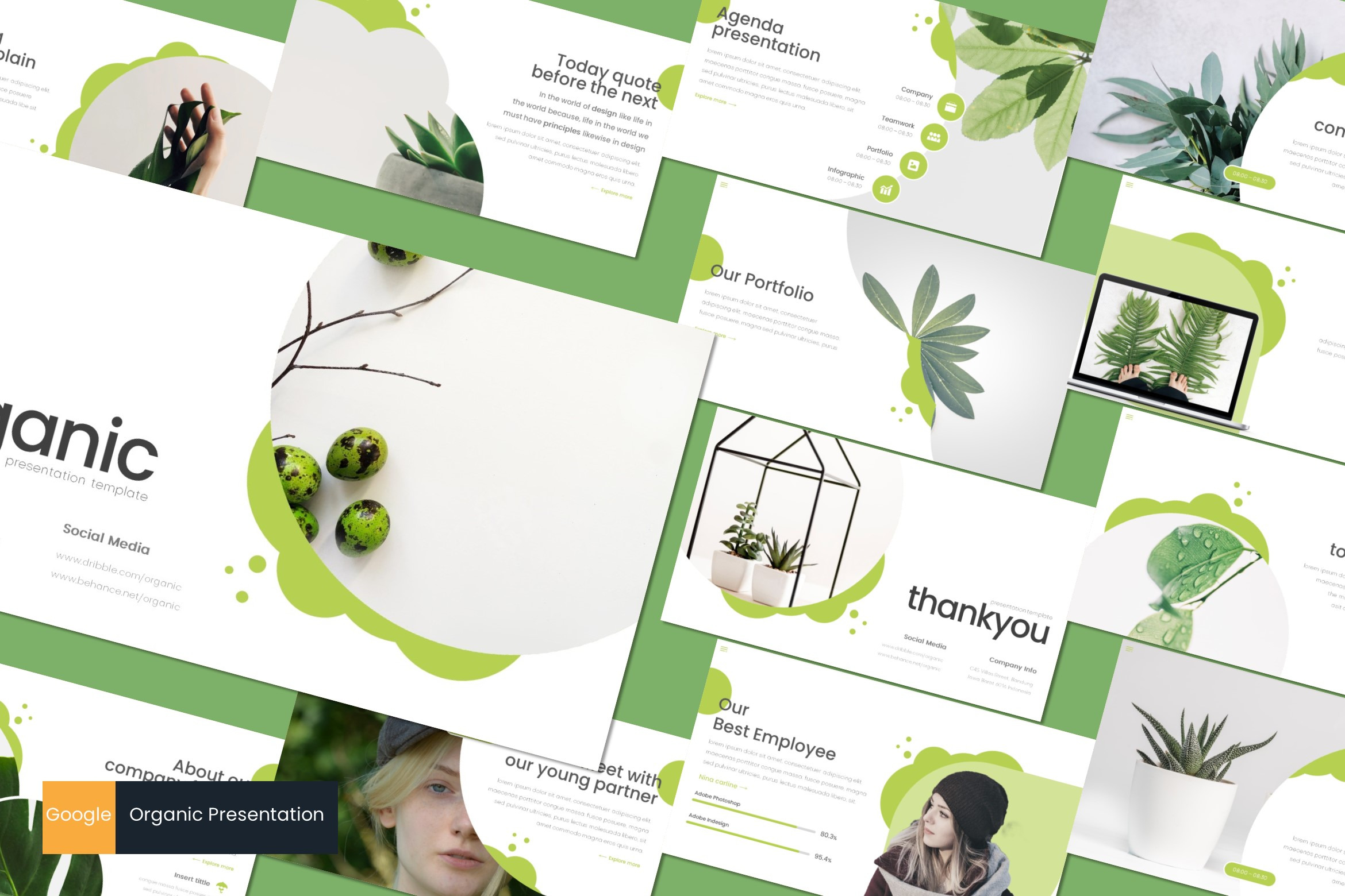 Organic - Google Slides Template, a Presentation Template by ...