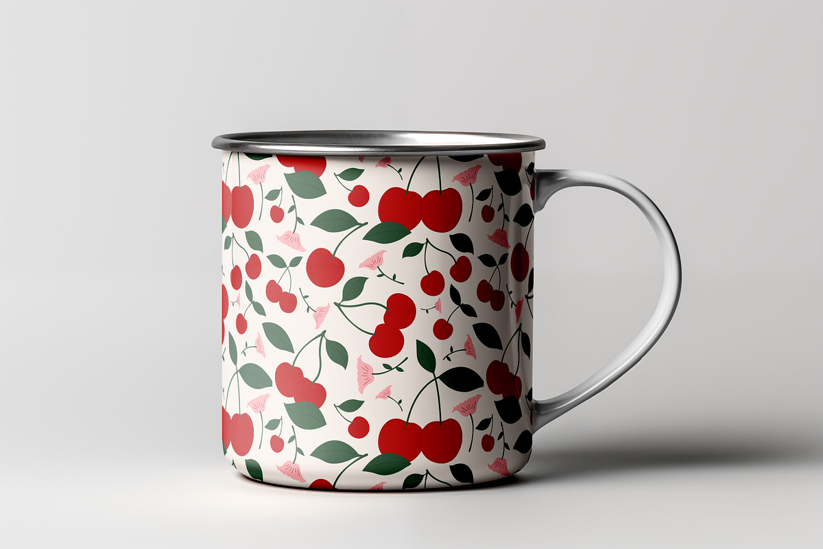 Cherry Pattern, a Pattern Graphic by Neermana