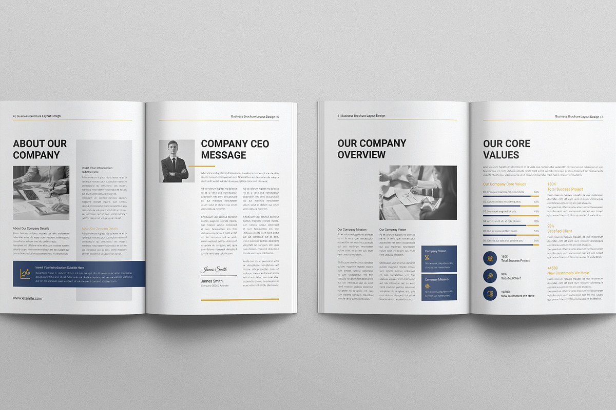 Business Brochure Design Template, a Brochure Template by E-Type