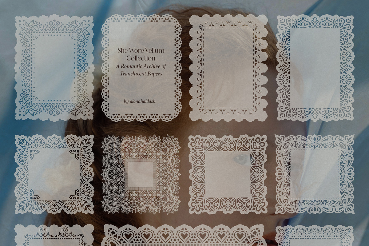 Archive of Translucent Vellum Papers, a Texture Graphic by alonahaidash