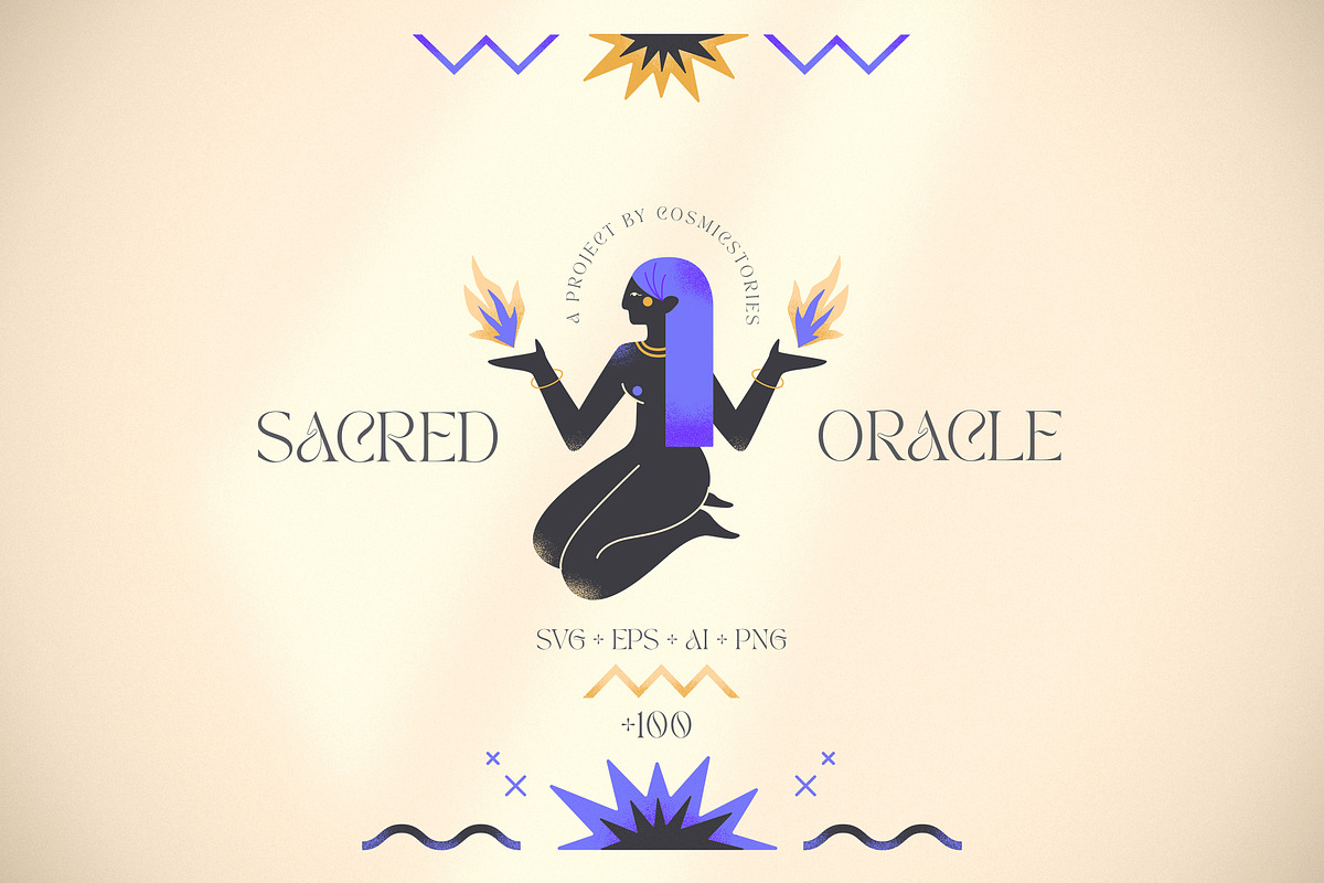 Sacred Oracle Illustration Bundle | Creative Market