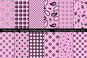 Seamless Pink Bandana Patterns, a Pattern Graphic by Melissa Held Designs