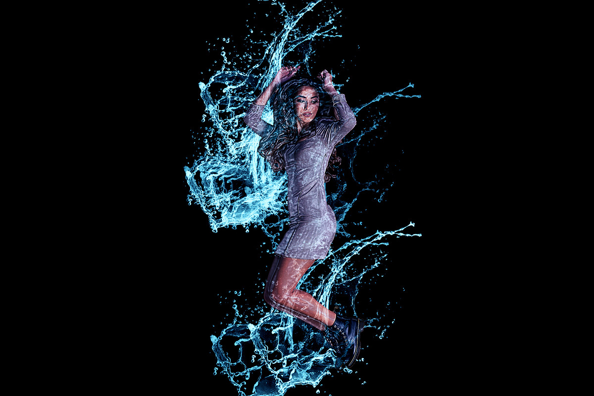 Water Splash Photoshop Action, an Action Add-On by Studio Retouch
