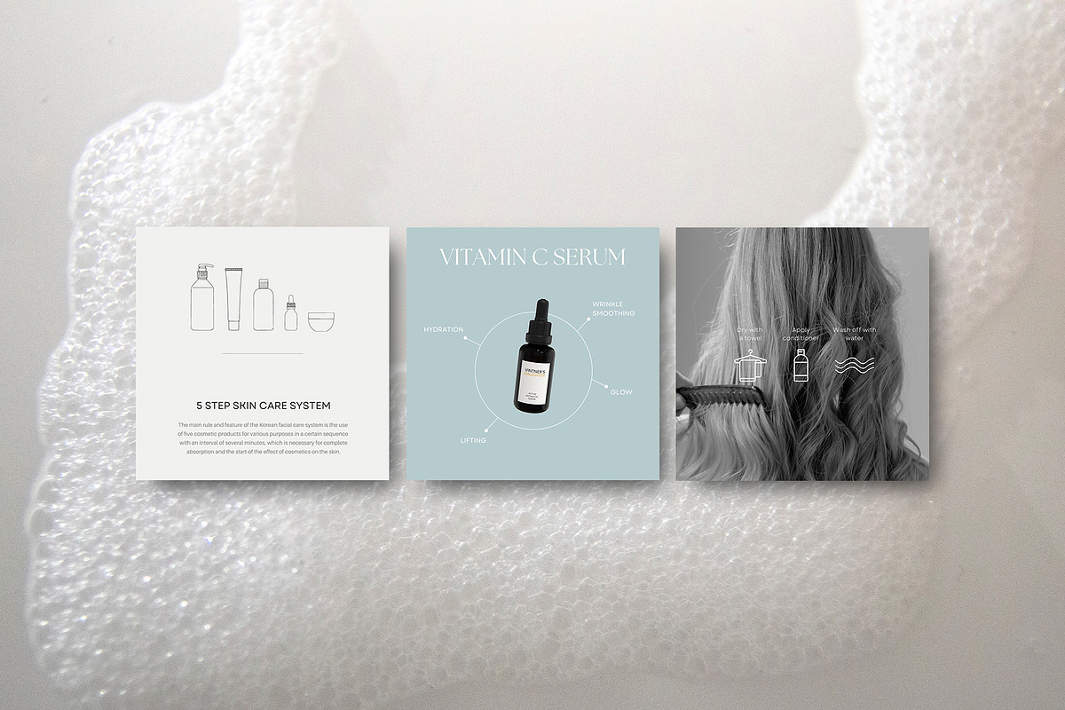 CANVA & PS/Skin Care Social Media, a Social Media Template by Simple có