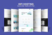 Hifi Hosting- Web Template PSD, a Templates & Theme by Themeix