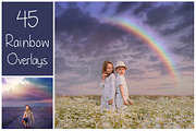 45 Rainbow PS Overlays, a Layer Style Add-On by LovePhotoMoment