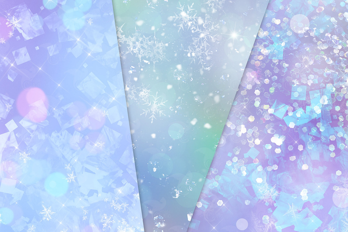 Frozen Winter Digital Paper, a Texture Graphic by Digital Curio
