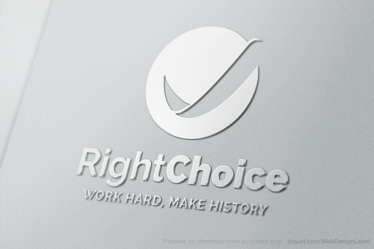 Right Choice Logo, a Branding & Logo Template by Web Design Label