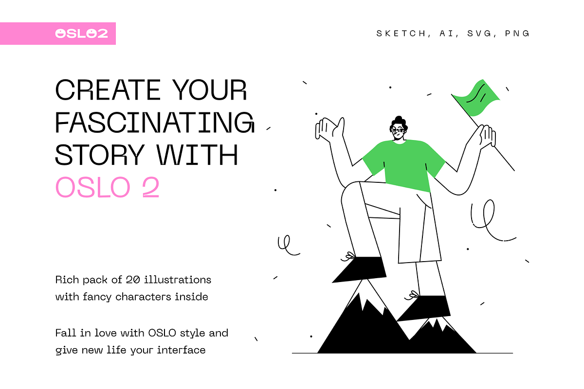 OSLO 2 Illustrations, a Templates & Theme by Craftwork | Creative Market