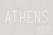 Athens | A Multi-Weight Font, a Sans Serif Font by Jen Wagner Co