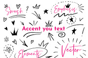 Hand Drawn Emphasis Elements. Vector | Outline Icons ~ Creative Market