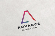 Advance Letter A Logo | Branding & Logo Templates ~ Creative Market