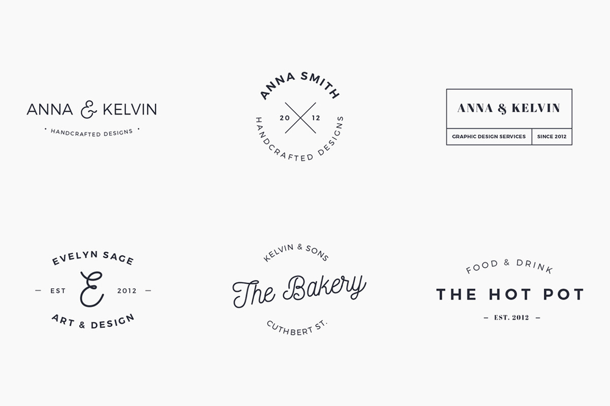 Logo & Branding Type Layouts Bundle, a Branding & Logo Template by ...