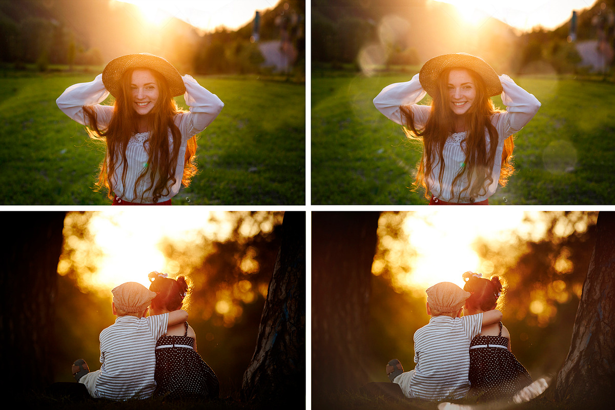 25 Sun Ring Lens Flare Overlays, jpg, a Brushes & More by OverlayBox
