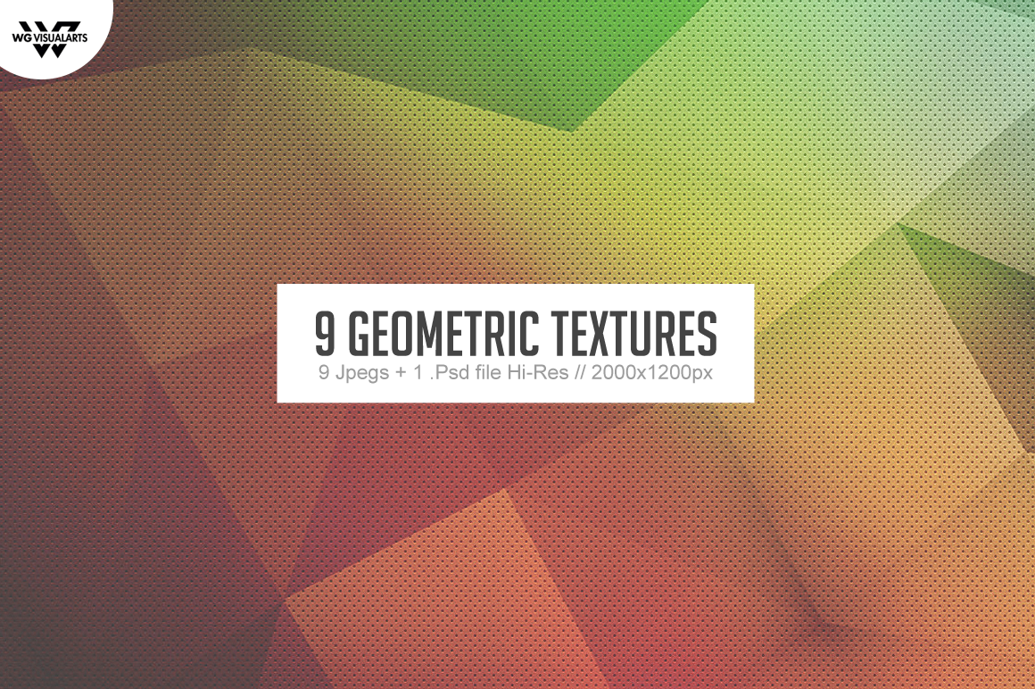 9 GEOMETRIC Textures, a Texture Graphic by WG DESIGN