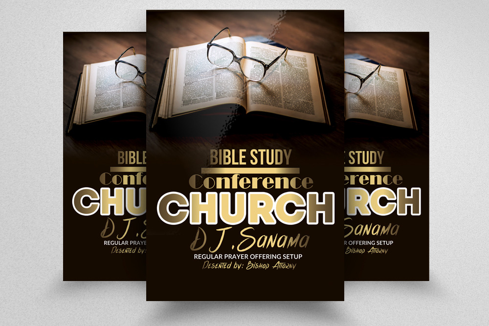 Bible Study Church Flyers, a Flyer Template by Psd Templates | Creative ...