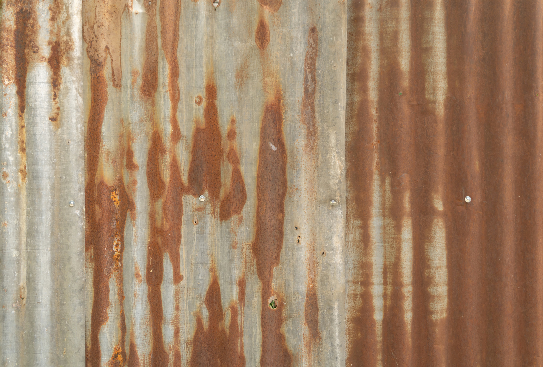 Metal steel strips. Rusty corrugated, a Background Photo by Tampatra
