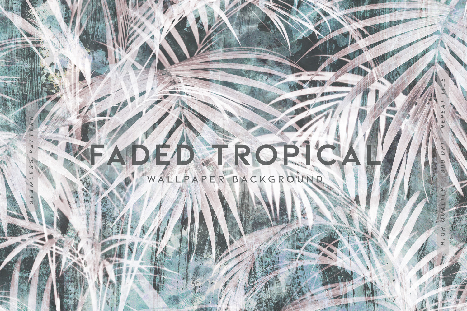 Faded Tropical Wallpaper, a Wallpaper Graphic by MalyskaStudio