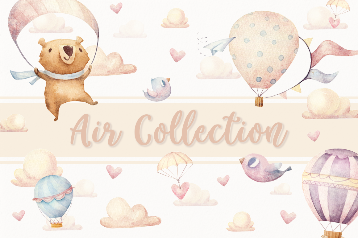 6 Seamless Patterns • Air Collection | Graphic Patterns ~ Creative Market