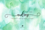audrey Script Font Duo, a Script Font by Khalidin.Ink