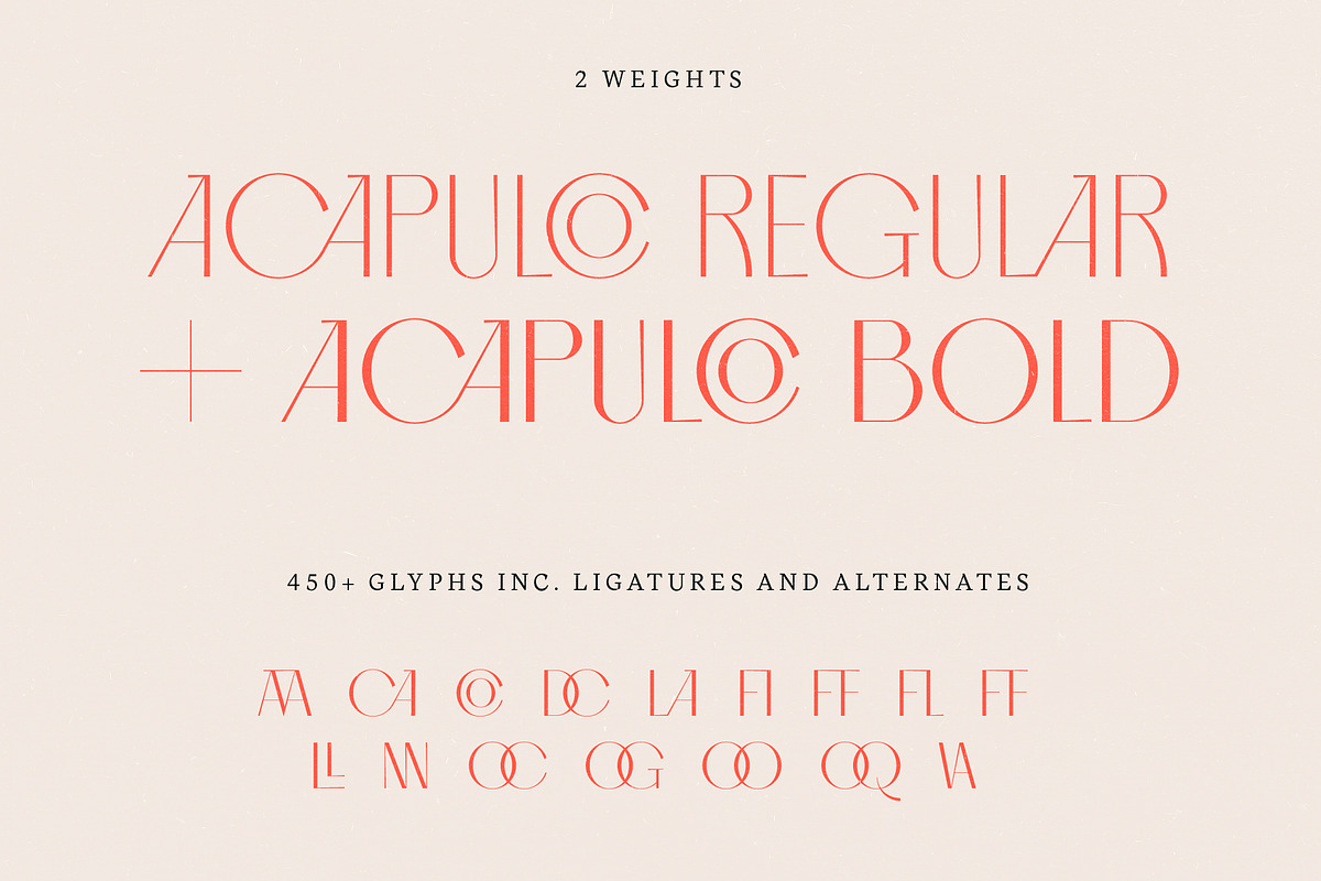 Acapulco – Stylish Sophisticated Font