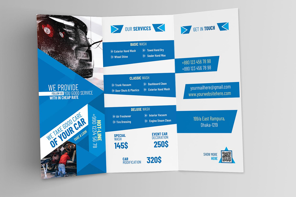 Car Garage & Service Tri-Fold, a Brochure Template by MRI STUDIO