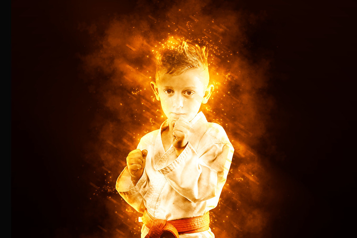 Burn Spark Effect Photoshop Action, a Brushes & More by MRI STUDIO