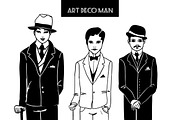 Set of Art Deco people., a Person Illustration by AnastasiaFears