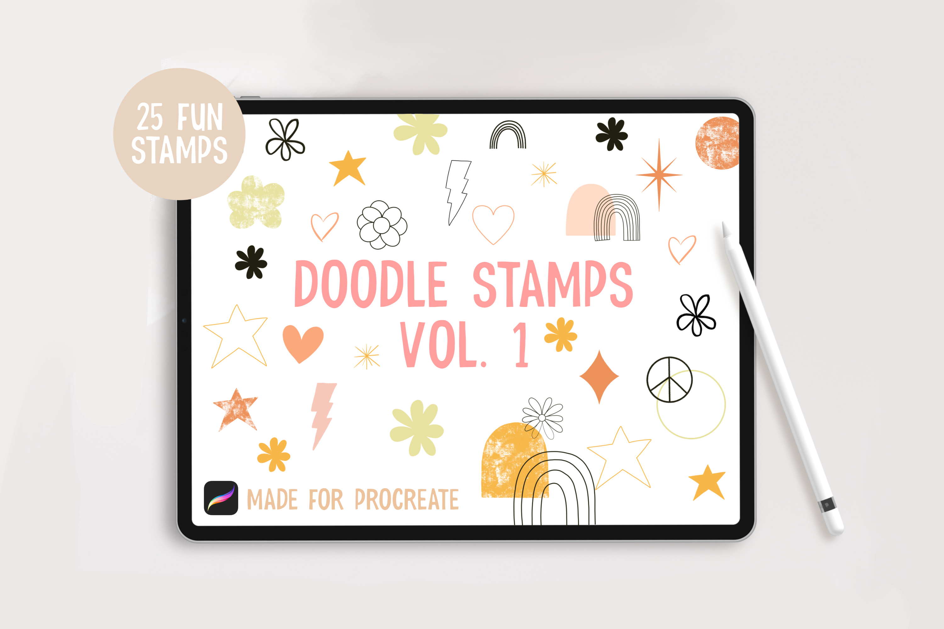 Fun Doodle Procreate Stamp Brushes