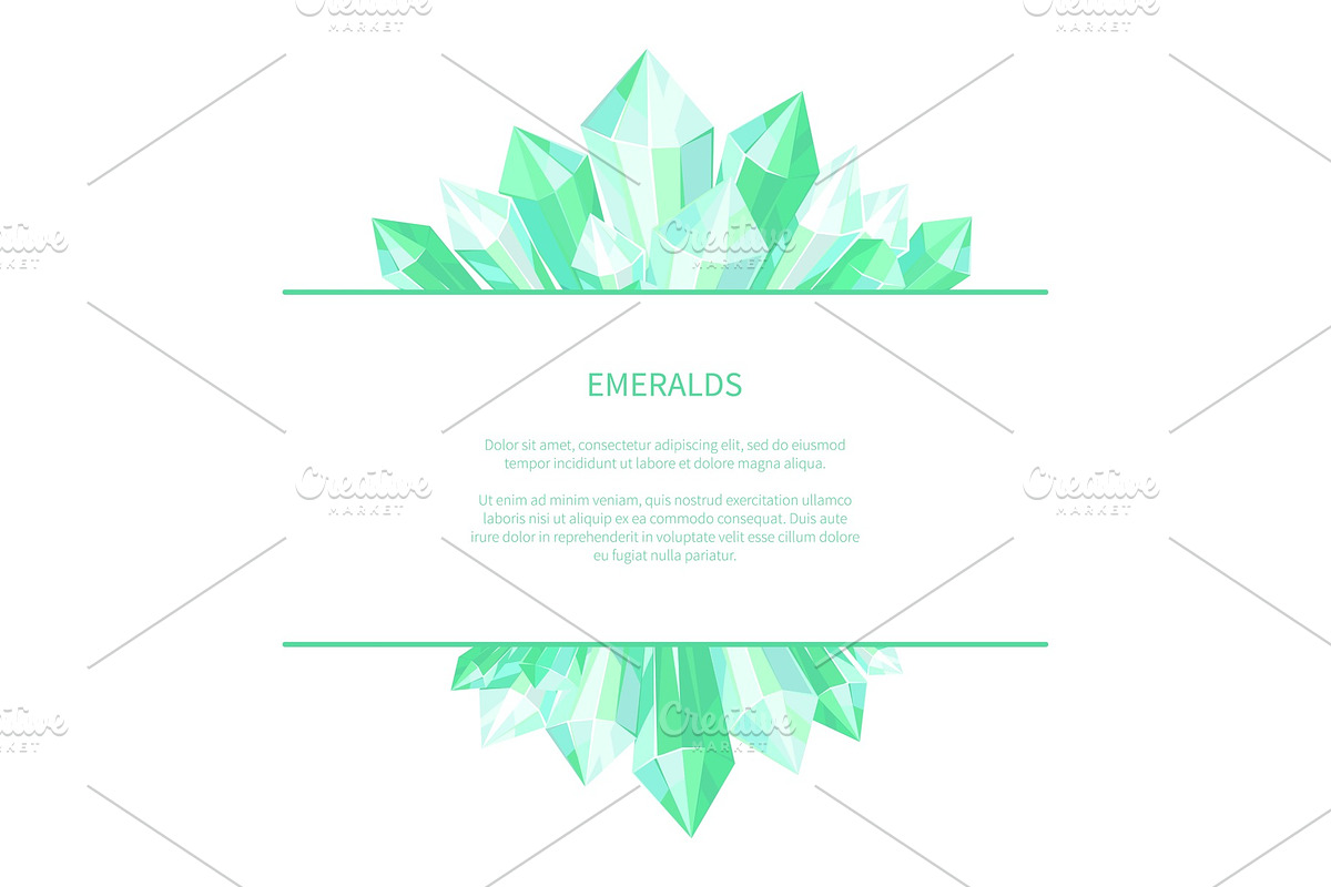 Emeralds Natural Resources Poster Precious Stones, an Object Graphic by ...