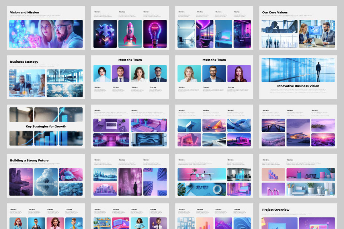 Business Deck Animated Presentation, a Presentation Template by Abert