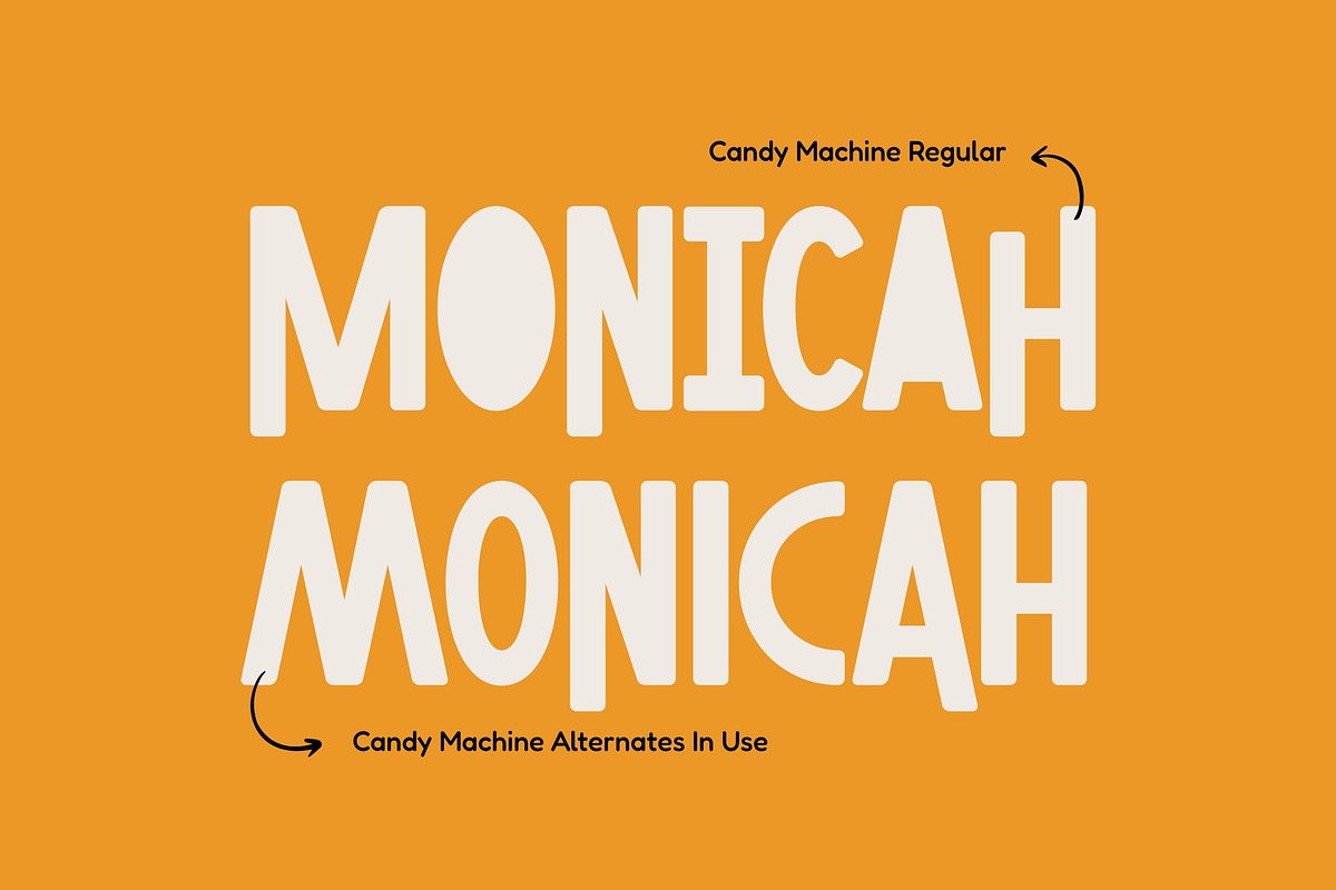 Candy Machine - Playful Font, a Font by Imoodev