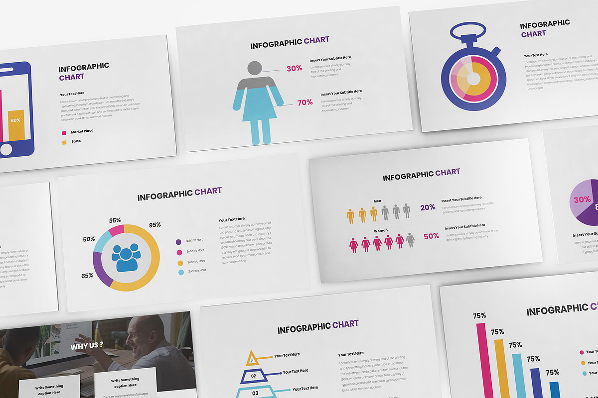 Chart Infographic Powerpoint, a Presentation Template by Formatika Studio