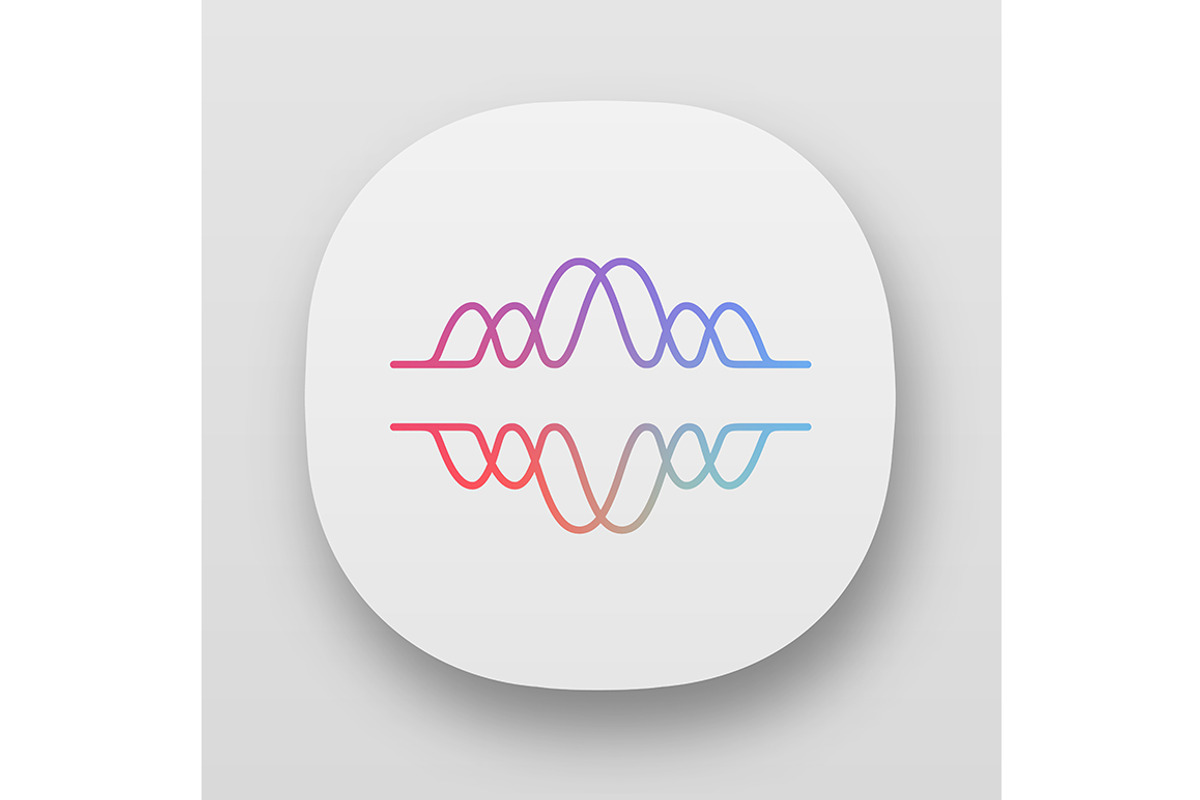 Overlapping waves app icon, an Outline Icon by bsd studio | Creative Market