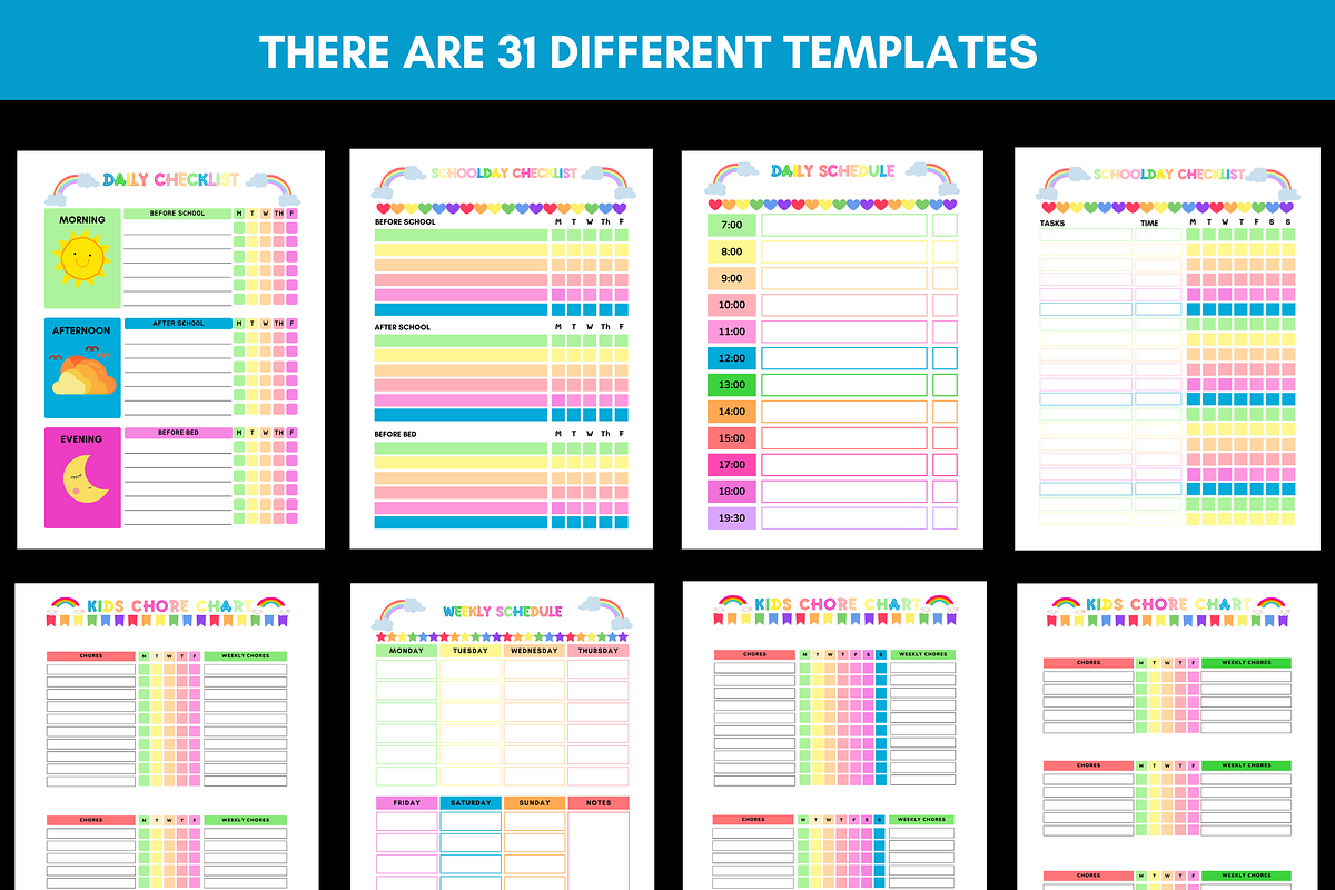 Kids Chore Charts,Behavior Chart