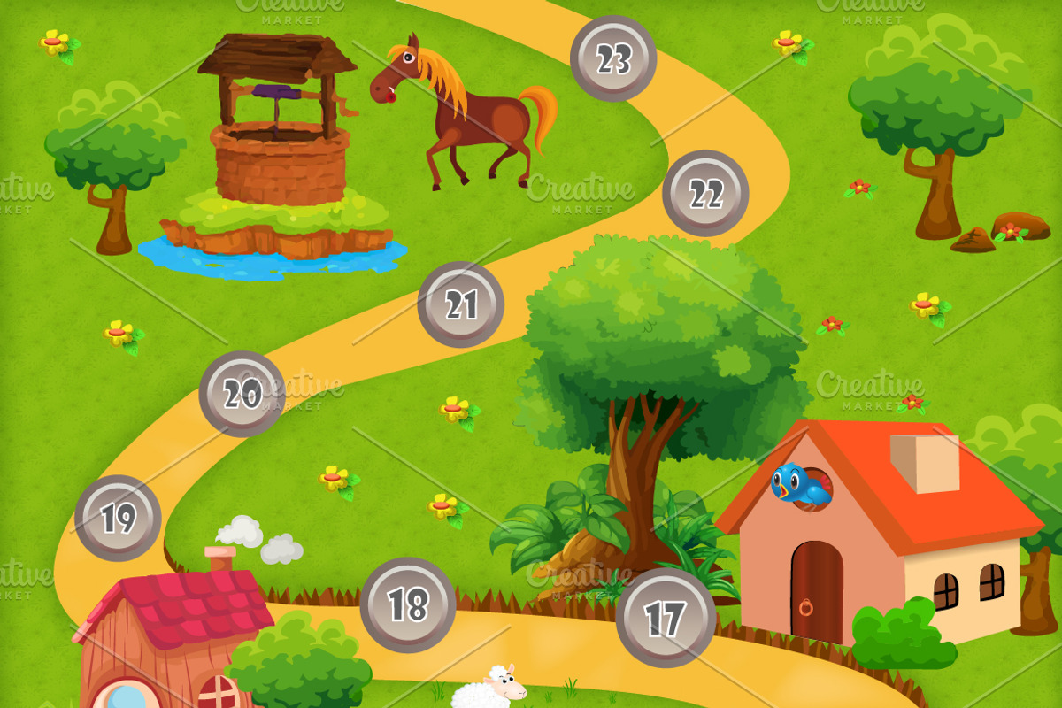 Game Level Map, an Illustration by S_N_K