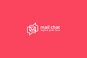 Mail Chat Logo, a Branding & Logo Template by CAIRON CREATIVESTUDIO
