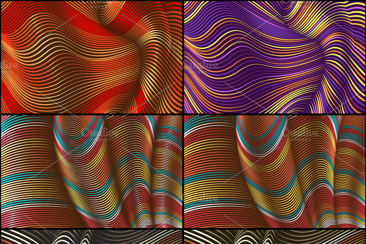 20 Flex Lines Backgrounds, a Texture Graphic by GarryKillian