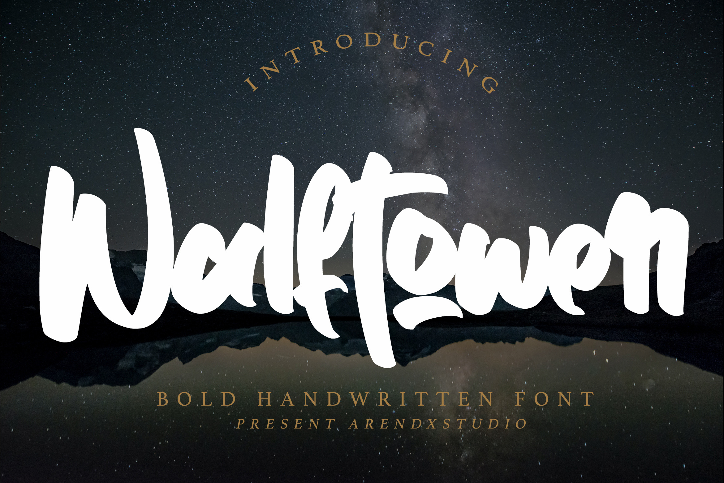 Walftower - Bold Handwritten Font, a Script Font by Arendxstudio